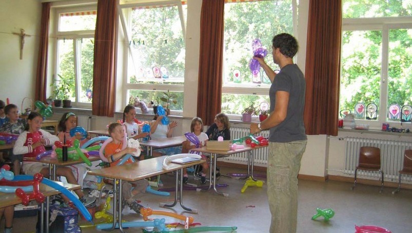 kids having fun at school